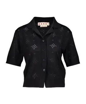 Marni Short-sleeved Knit Cardigan