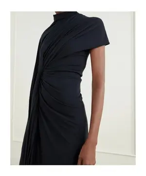 Balenciaga Draped Cape Dress