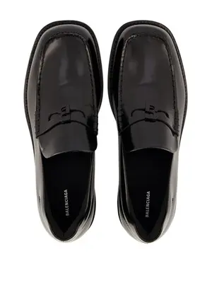 Balenciaga Comfy Square-toe Loafers - Black