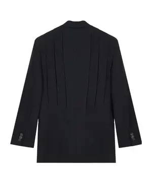 Giorgio Armani Pleated-back Double-breasted Blazer