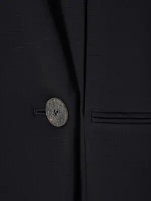 Giorgio Armani Pleated-back Double-breasted Blazer