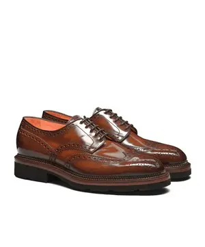 Santoni Brogue Lace-up Shoes