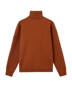 Stone Island Regular-fit Turtleneck Jumper With Ribbed Trims