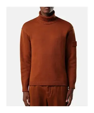 Stone Island Regular-fit Turtleneck Jumper With Ribbed Trims