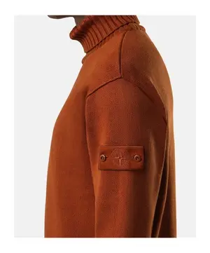 Stone Island Regular-fit Turtleneck Jumper With Ribbed Trims