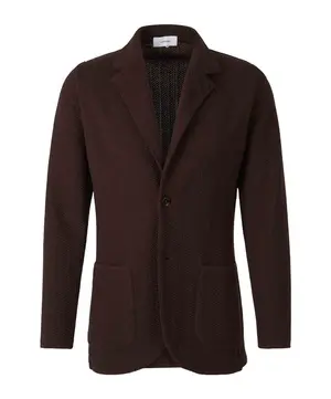 LARDINI Herringbone-knit Jacket