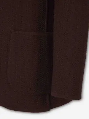 LARDINI Herringbone-knit Jacket