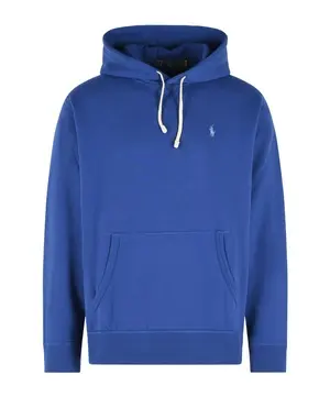 Polo Ralph Lauren Logo Embroidered Drawstring Hoodie - Blue