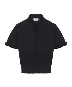 Alexander McQueen Pointelle Knit Top
