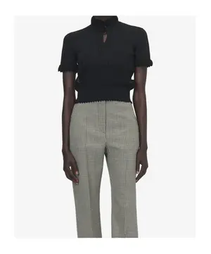 Alexander McQueen Pointelle Knit Top