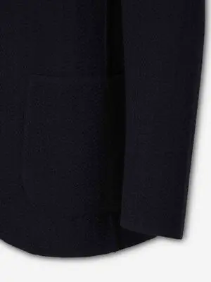 LARDINI Herringbone-knit Virgin Wool Jacket