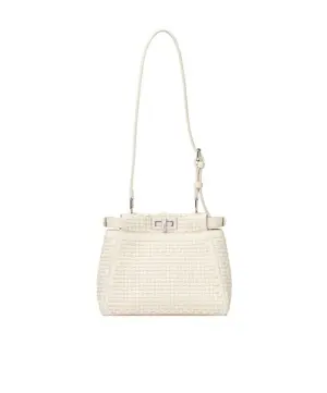 Fendi My Peekaboo Xs Woven Leather Bag