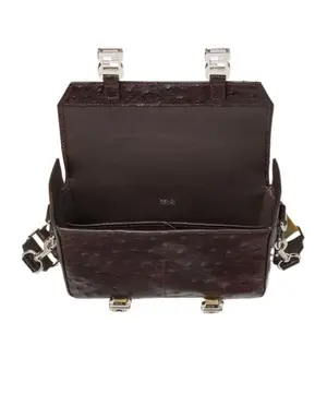 Fendi Flow Small Ostrich Leather Bag