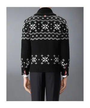 Thom Browne Icelandic Fair Isle Cashmere Cardigan