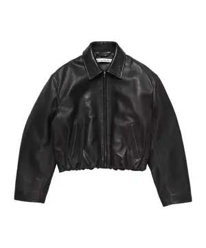 Acne Studios Logo-debossed Cropped Jacket