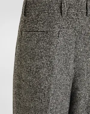 Dolce & Gabbana Birdseye Wool Blend Trousers