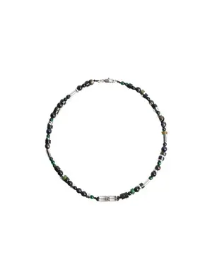 Balenciaga Bb Icon Beads Necklace - Emerald