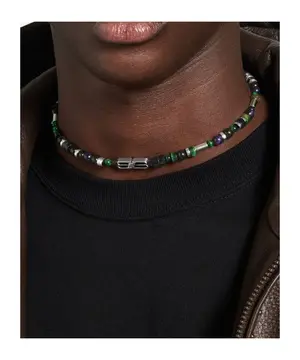 Balenciaga Bb Icon Beads Necklace