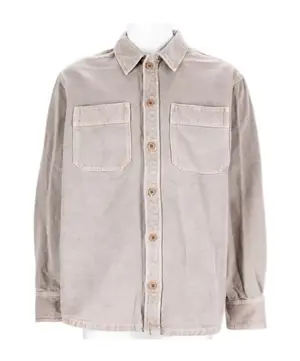 A.p.c. Button-up Straight Hem Shirt - Beige