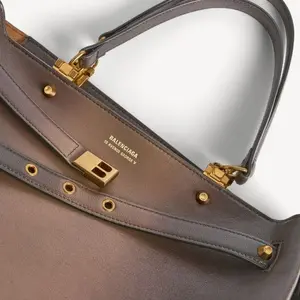 Balenciaga Fan Carry All Bag Medium - Black/light Taupe
