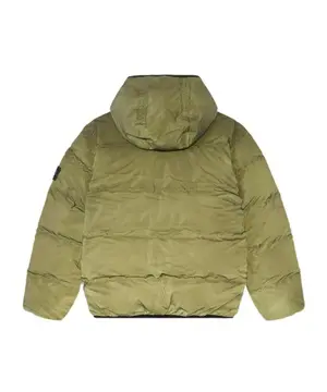 Stone Island Hooded Down Jacket With Reflective Coating