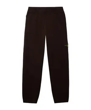 Stone Island Regular-fit Knit Joggers With Elastic Drawstring Waist - Coal Gray