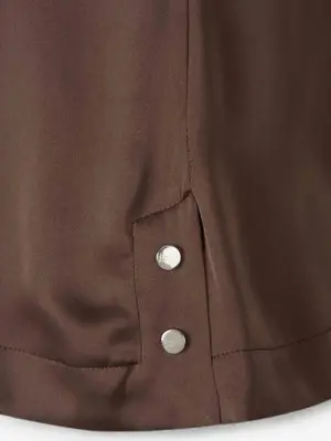 Herno Satin-finish V-neck Blouse