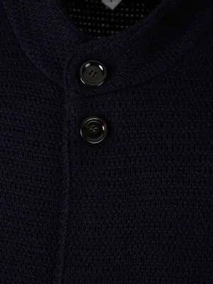 LARDINI High Neck Button-up Jacket