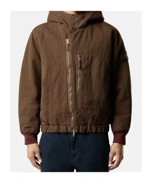 Stone Island Padded Hooded Jacket With Anti-drop