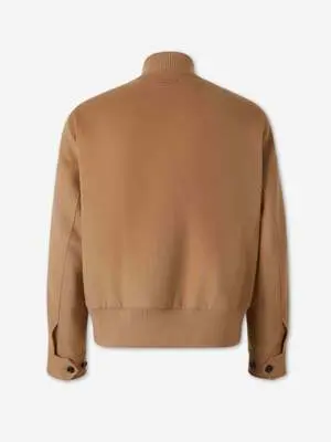 LARDINI Button-detail Ribbed-trim Jacket