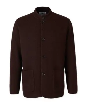 LARDINI High Neck Button-up Jacket
