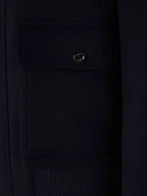 LARDINI Button-front Jacket With Ribbed Trims
