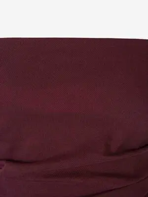 Simkhai Ruched Asymmetric-hem Top - Deep Red