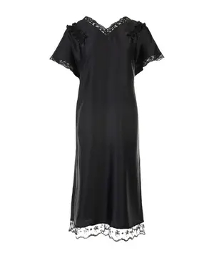 Simone Rocha Lace-trim Cut-out Midi Dress