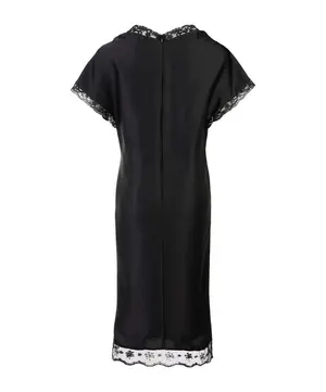 Simone Rocha Lace-trim Cut-out Midi Dress