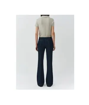 Simkhai Twila Short-sleeve Cashmere Polo Shirt