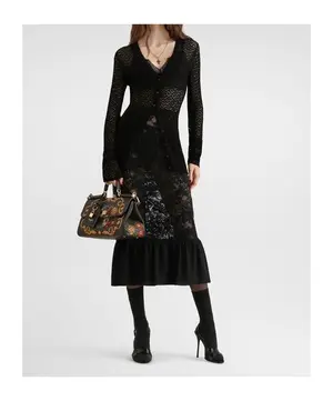 Dolce & Gabbana Dolce Gabbana Lace Knitted Long Cardigan