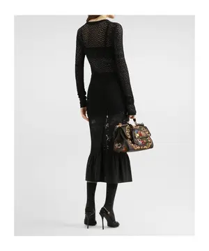 Dolce & Gabbana Dolce Gabbana Lace Knitted Long Cardigan