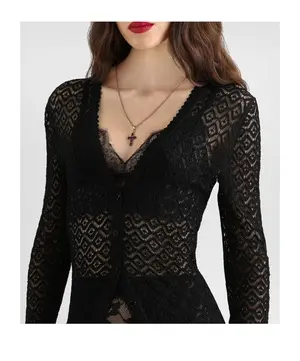 Dolce & Gabbana Dolce Gabbana Lace Knitted Long Cardigan
