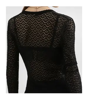 Dolce & Gabbana Dolce Gabbana Lace Knitted Long Cardigan