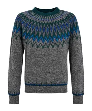 ROBERTO COLLINA Fair Isle Knitted Sweater
