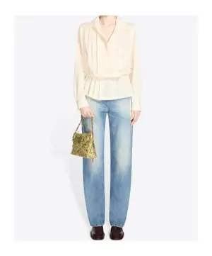 Dries Van Noten Pinstripe Wrap Top