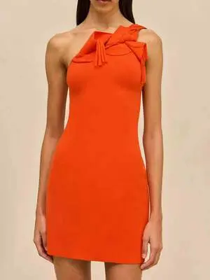 Cult Gaia Camellia-motif Knit Dress