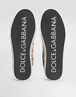 Dolce & Gabbana Dolce Gabbana Leopard Printed Sailing Sports Shoes
