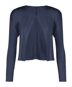 Issey Miyake September Cardigan - Navy Blue