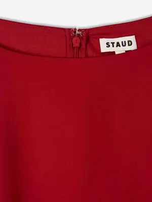 Staud A-line Cotton Midi Dress