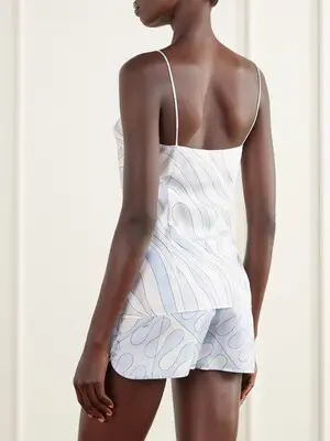Emilio Pucci Printed Silk-twill Cami