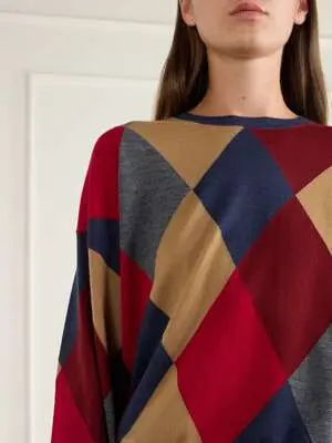LESET James Argyle Intarsia-knit Merino Wool Sweater