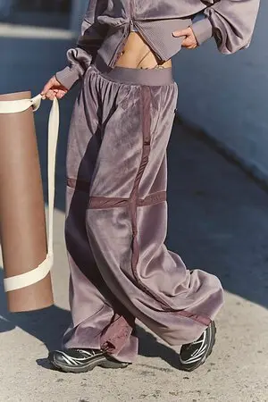 Free People Haven Plush Performance Pants - Eclipse