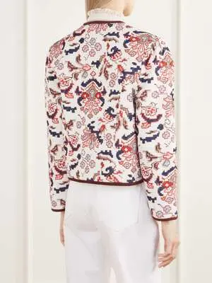 Alix Of Bohemia Dorian Jacquard Cotton-corduroy Jacket